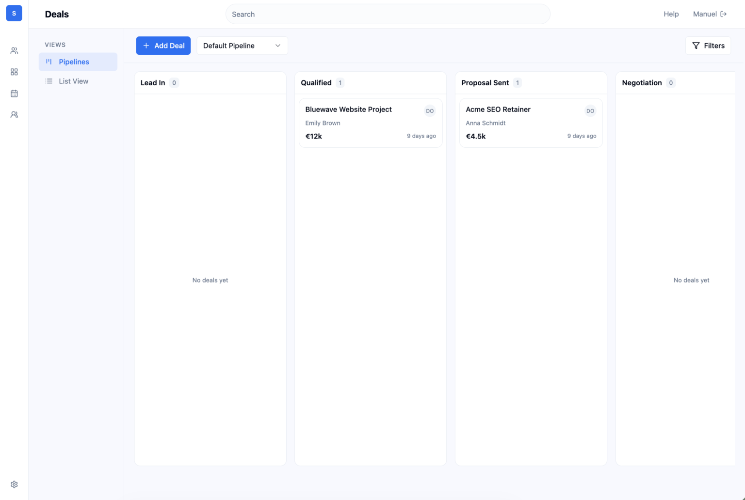 Clientwise CRM - Sales clarity for founders and small teams